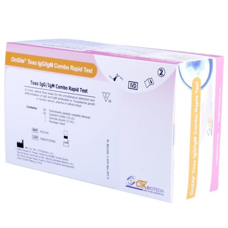 Toxo IgG/IgM Rapid 30 Test Pack - Quicklab Services Private Limited