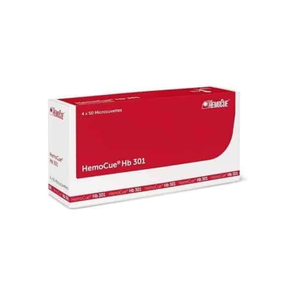 HemoCue Hb 301 Microcuvettes 200 Strip Test Pack